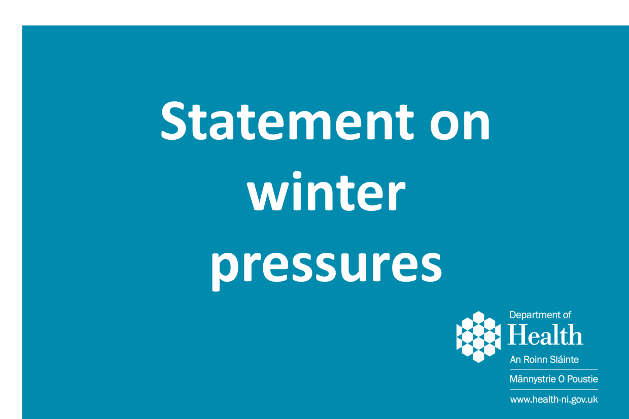 Statement on winter pressures | Department of Health